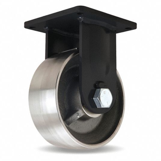 HAMILTON, Rigid, Steel, Plate Caster - 55HA15|R-MDK-104HFSB - Grainger