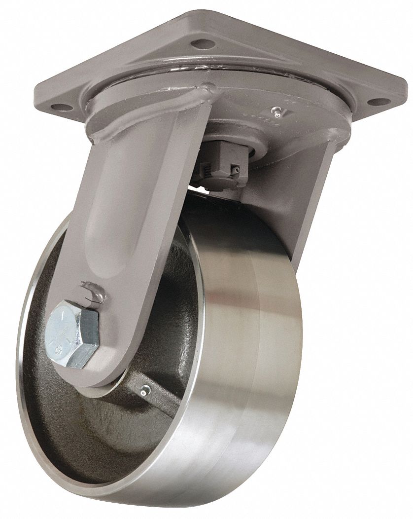 HAMILTON, Swivel, Face Brake, Plate Caster - 55HA28|S-MD-104FST-4SL-HCB ...