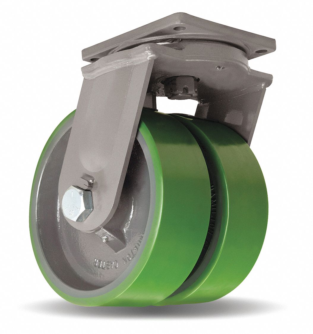 HAMILTON, Swivel, Face Brake, Plate Caster - 55HA37|S-MDD-13DT-4SL-DHCB ...