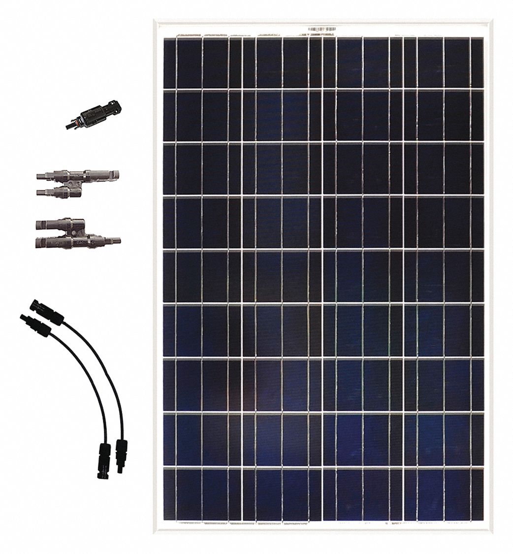 GRAPE SOLAR Solar Panel Expansion Kit: 100 W Nominal Output Power, 18 ...