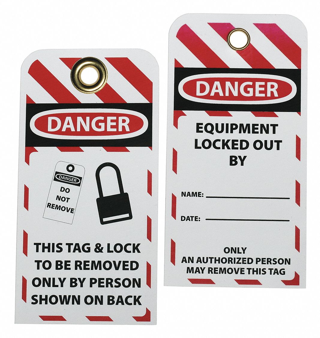 SKILCRAFT, Danger, Only Person Listed Can Remove, Lockout Tag - 55HY30 ...