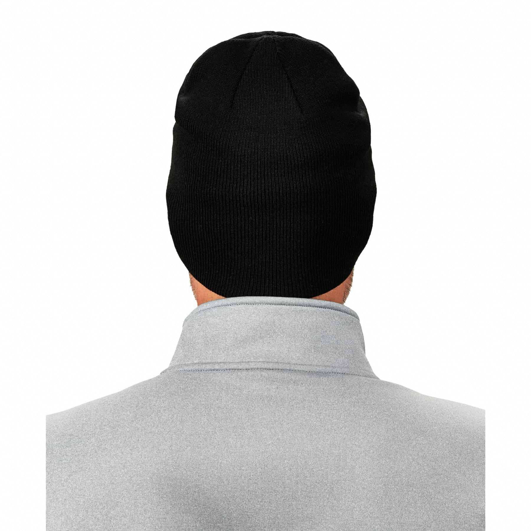 N-FERNO BY ERGODYNE Hat: Beanie Cap, Black, Universal, Hat, Acrylic ...