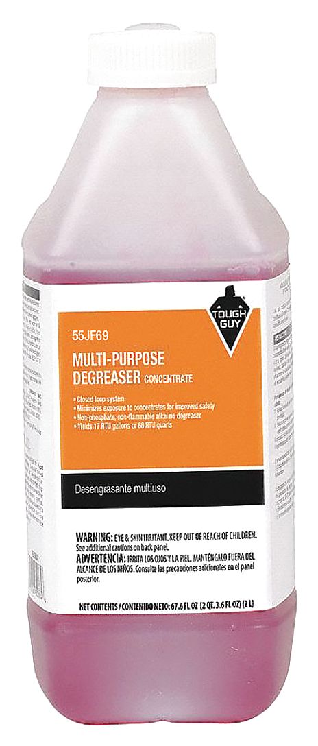 TOUGH GUY, 0.5 gal, Unscented, Multi-Purpose Degreaser - 55JF69|55JF69 ...
