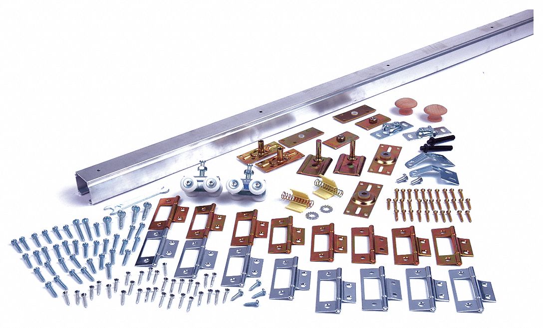 NATIONAL GUARD, 8 ft Lg, 1 7/8 in Wd, Track Kit - 55JJ18|SLAL-75-BF4DR ...