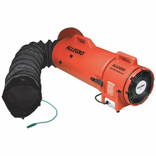 ALLEGRO, 115 V AC, 8 in Duct Dia, Confined Space Blower - 55JR22|9538 ...