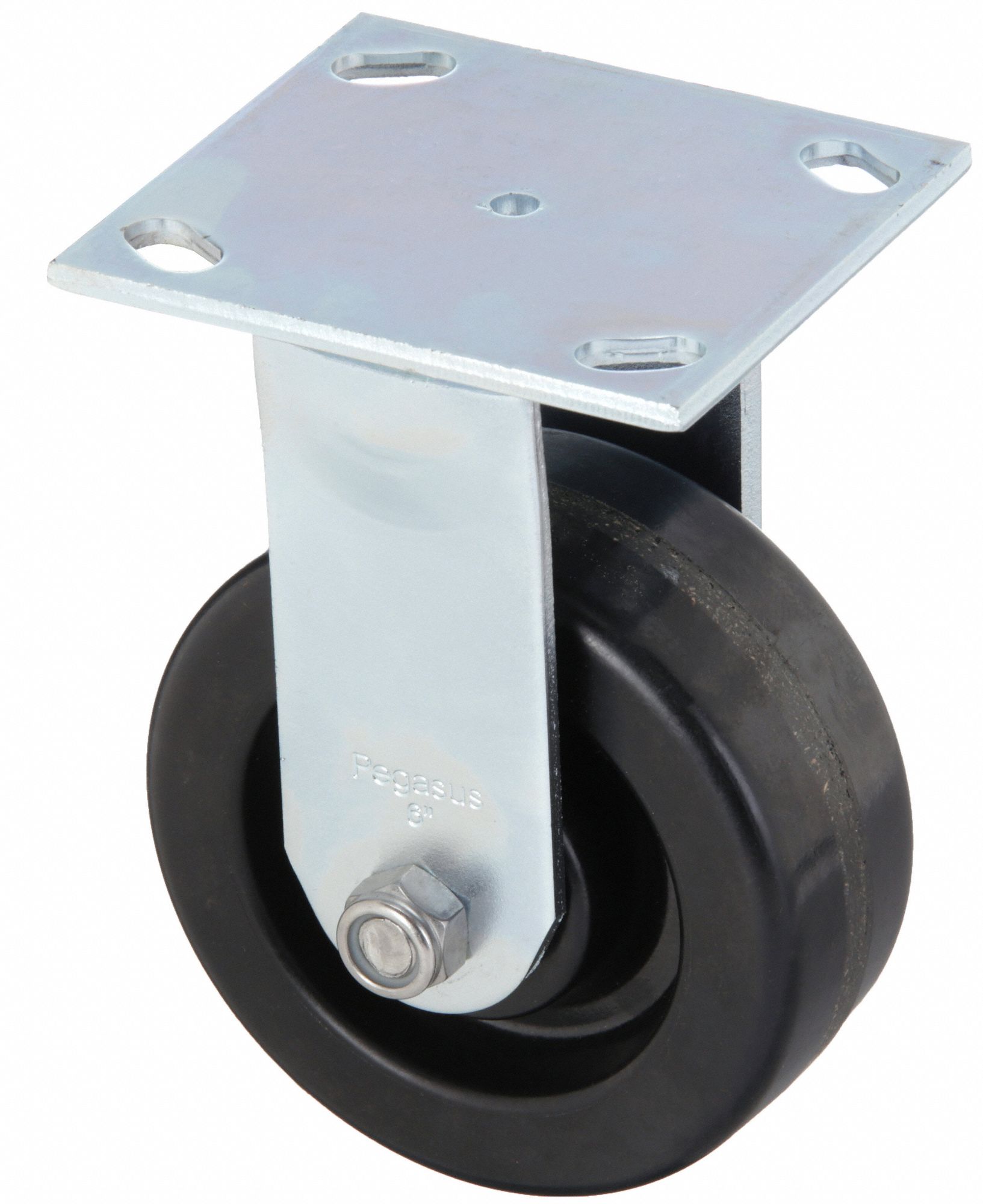 Rigid, No Brake, Plate Caster - 55KC20|P21R-PH050R-14 - Grainger