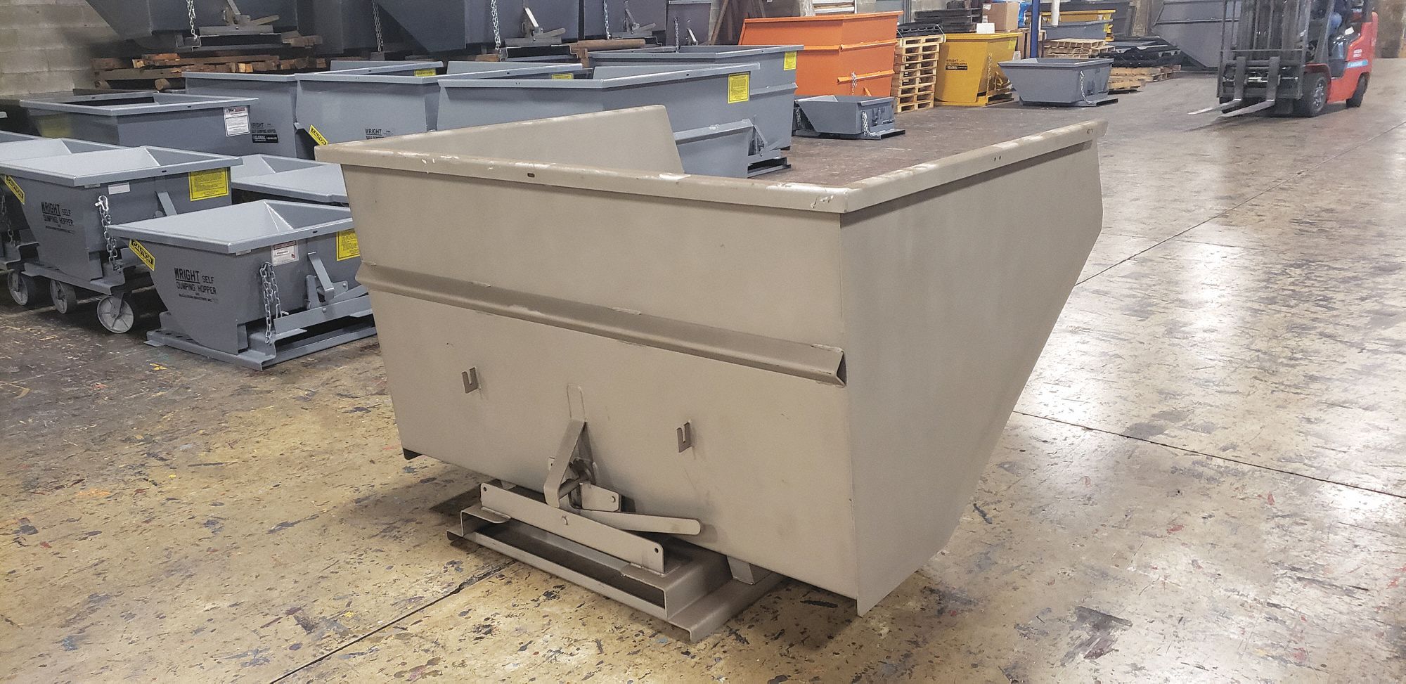 Std Hopper, Steel, Self Dumping Hopper - 55KC49|30077SS - Grainger