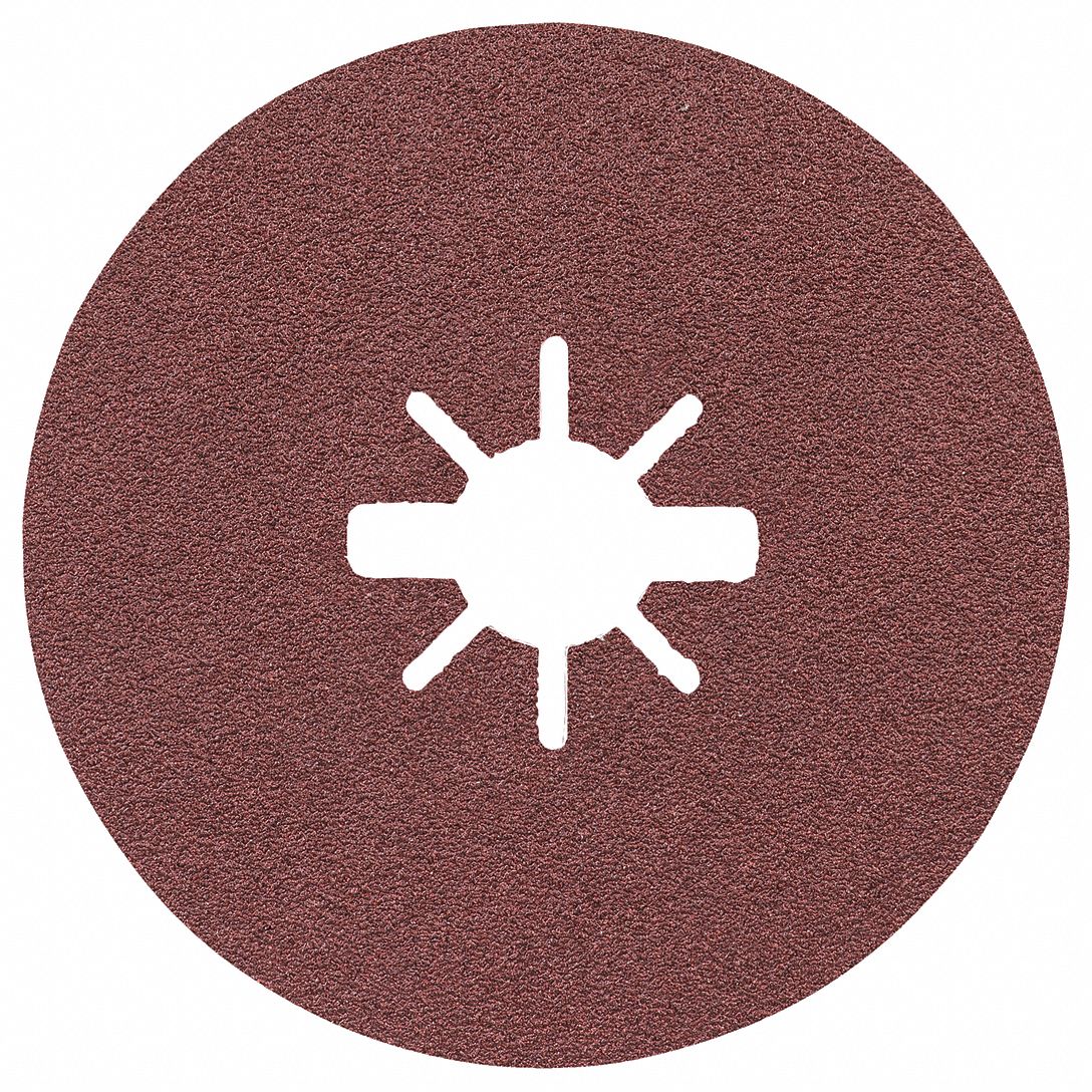 Fiber Disc,4-1/2" dia.,Coated Abrasive - Grainger