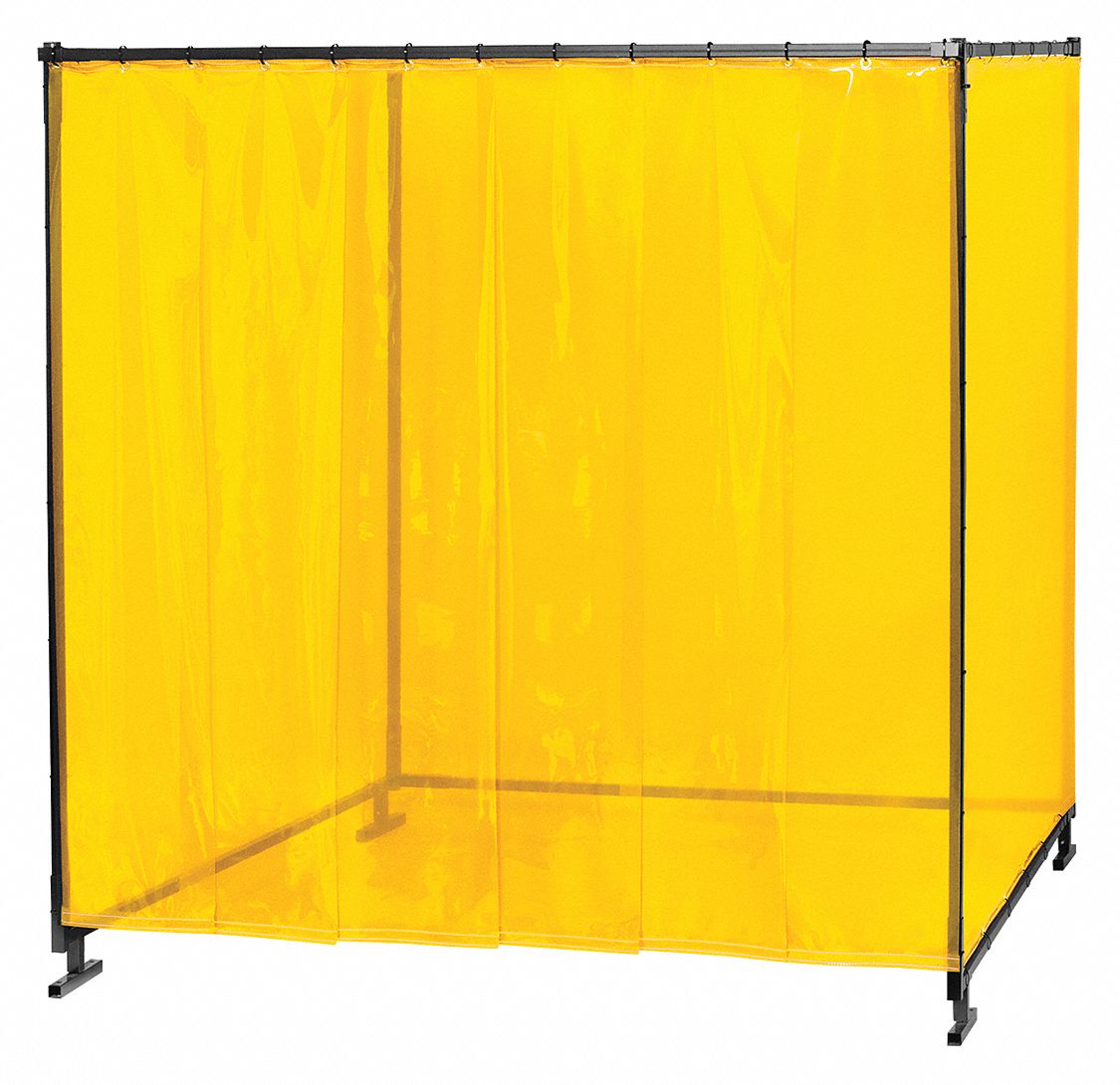 STEINER, 8 ft Wd, 6 ft Ht, Welding Booth - 55KE95|534WC-334S-6X8 - Grainger