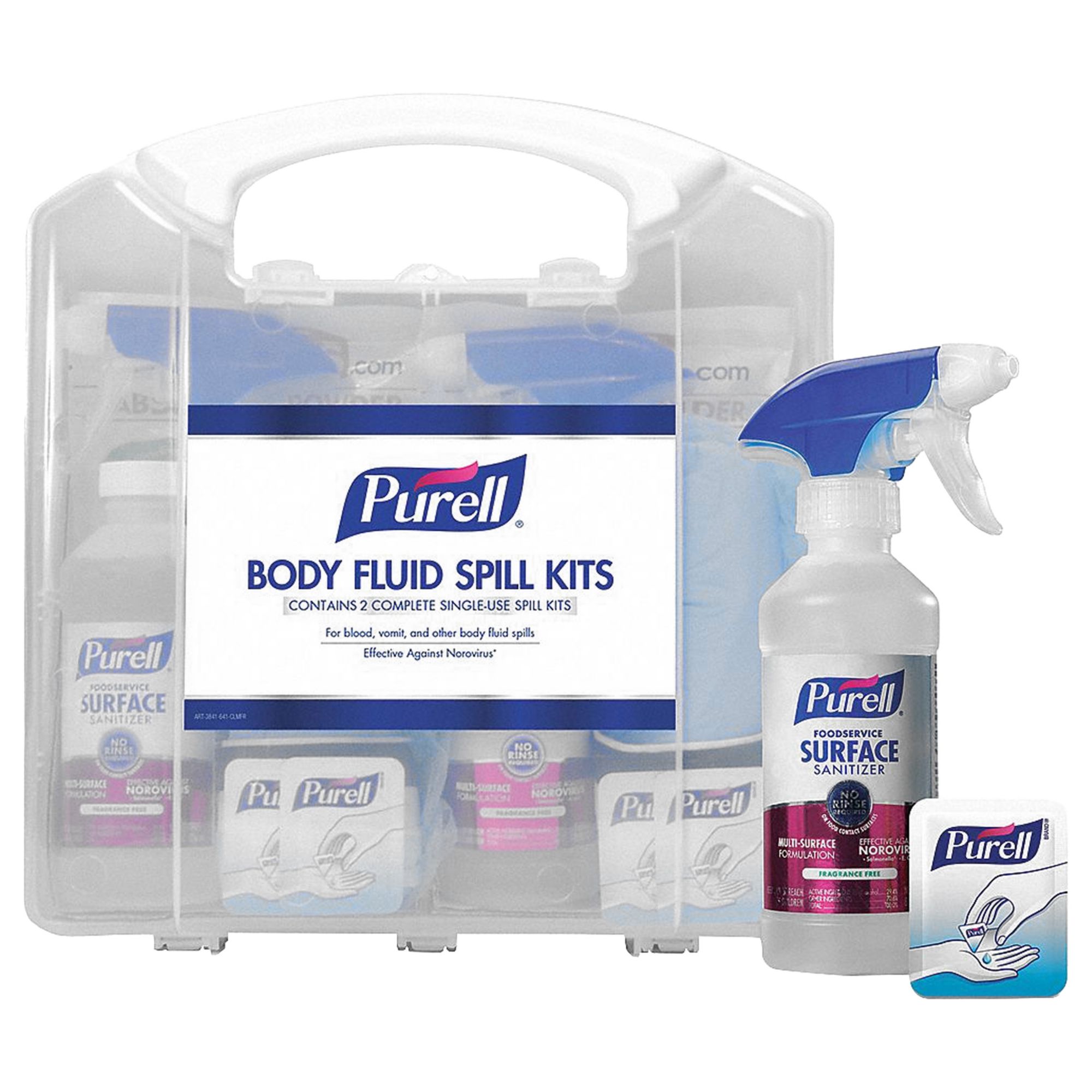 PURELL, 2 L Volume Absorbed Per Kit, (1) Hospital-Grade Solidifier ...