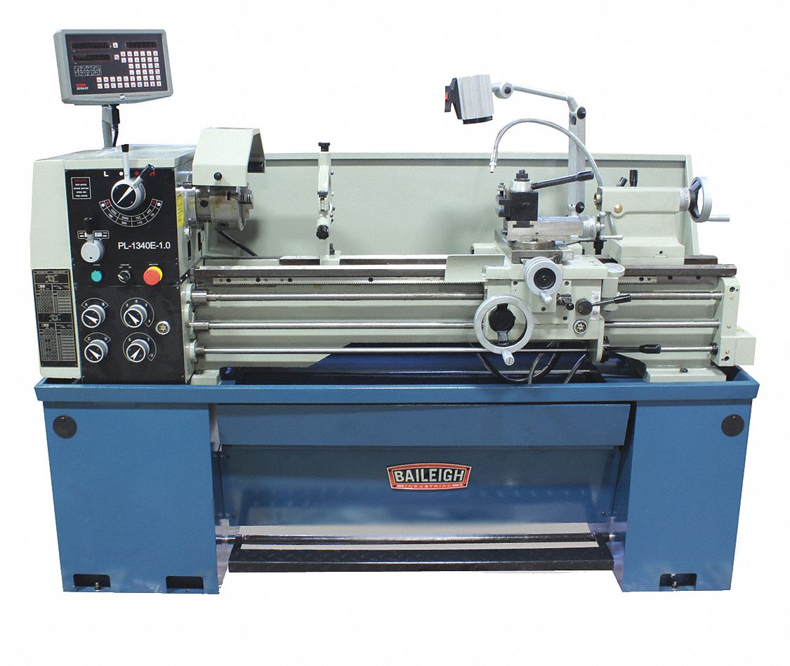 BAILEIGH, PL-1340E, 13" x 40", Lathe - 55KM88|PL-1340E-1.0 - Grainger