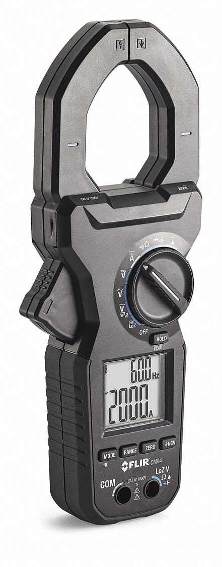 FLIR, Clamp-Jaw Jaw, CAT IV 1000V, Digital Clamp Meter - 55KP96|CM94 ...