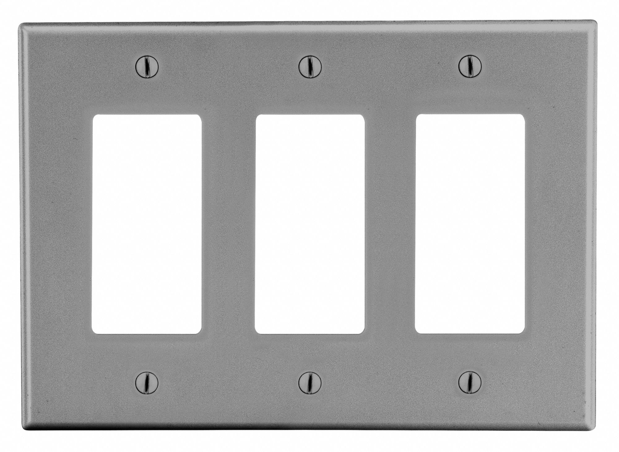Decorator-Rocker, Plastic, Rocker Wall Plate - 55KT05|P263GY - Grainger