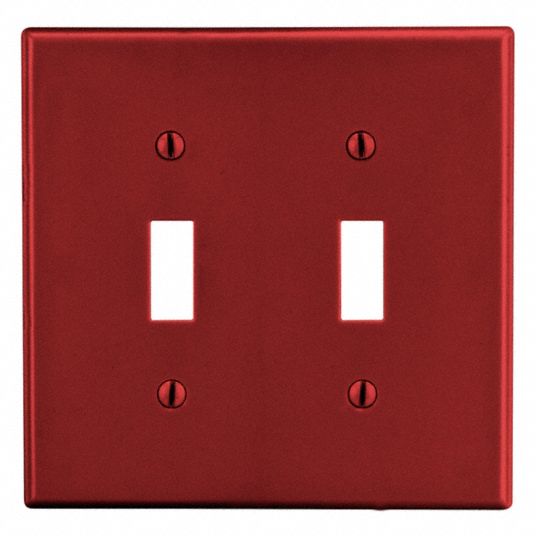 Toggle, Plastic, Toggle Switch Wall Plate - 55KT16|P2R - Grainger