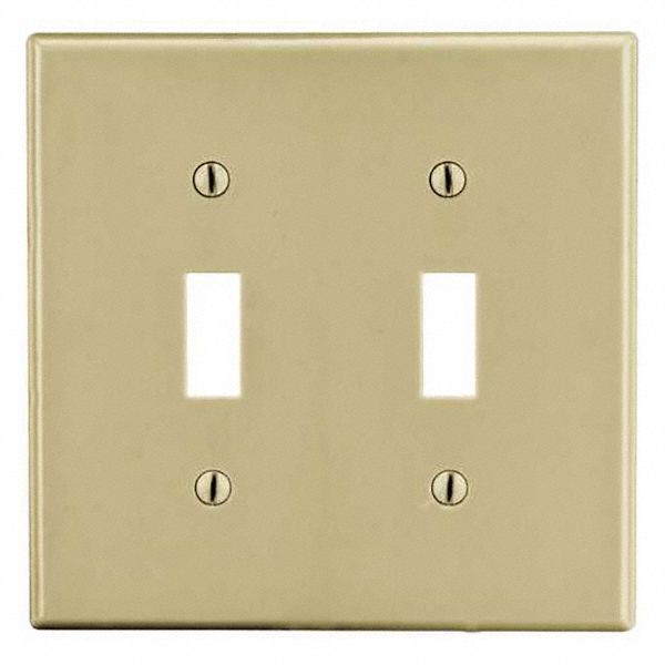 Toggle, Plastic, Toggle Switch Wall Plate - 55KT59|PJ2I - Grainger