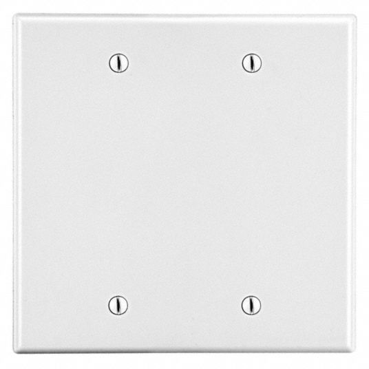 Blank, Plastic, Blank Box Mount Wall Plate - 55KT93|P23W - Grainger