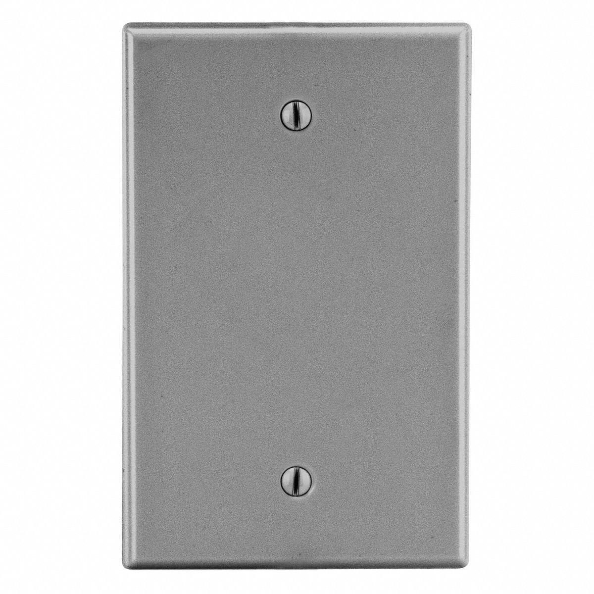 Blank, Plastic, Blank Box Mount Wall Plate - 55KU24|PJ13GY - Grainger