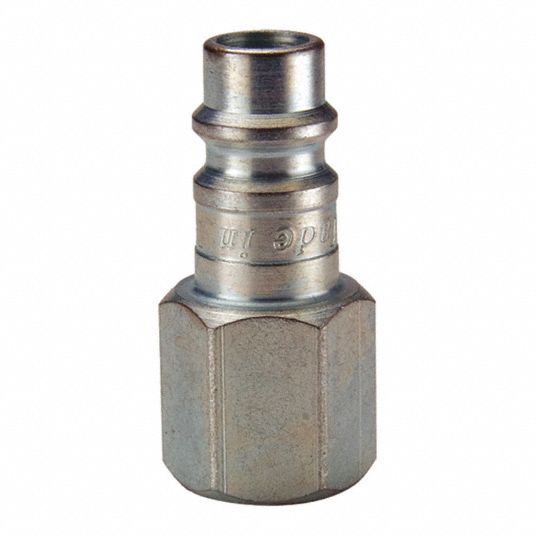 PARKER Quick Connect Hose Coupling, Global Style High Flow, Steel, Plug ...