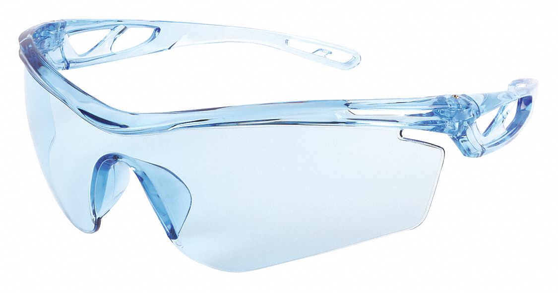 MCR SAFETY, Light Blue Lens, Half-Frame, Safety Glasses - 55KY26|CL413 ...