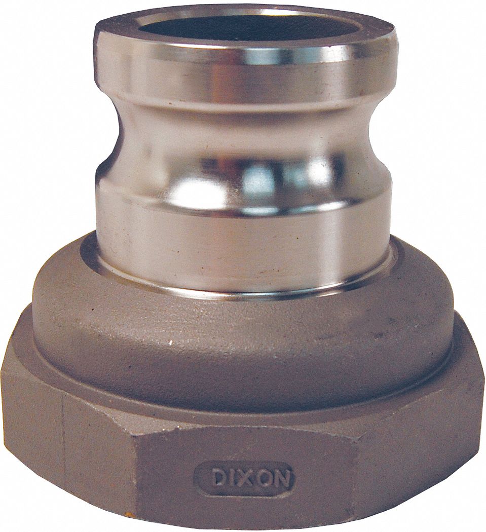 3 in Coupling Size, 2 in -11-1/2 Thread Size, Cam and Groove Adapter ...