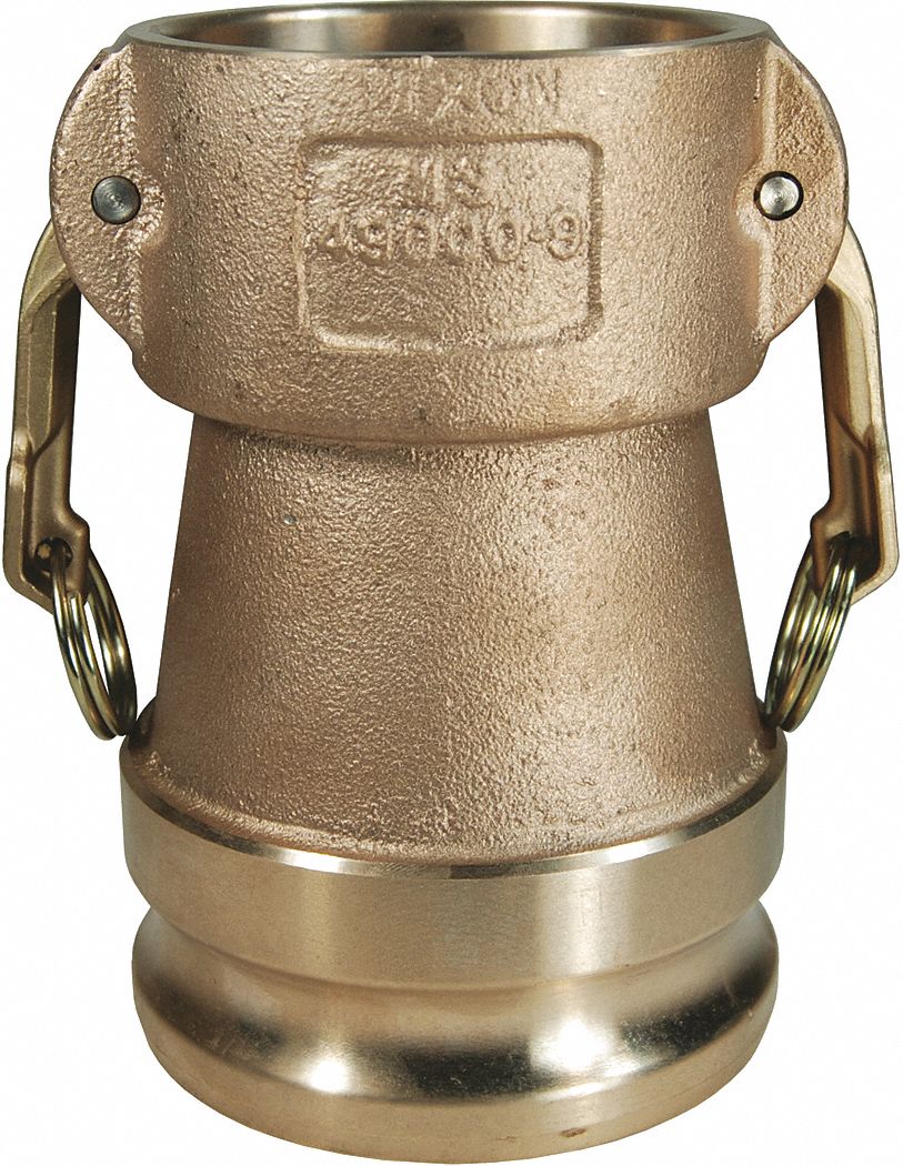 125 psi Max. Working Pressure @ 70 F, 5 1/2 in Overall Lg, Cam and ...