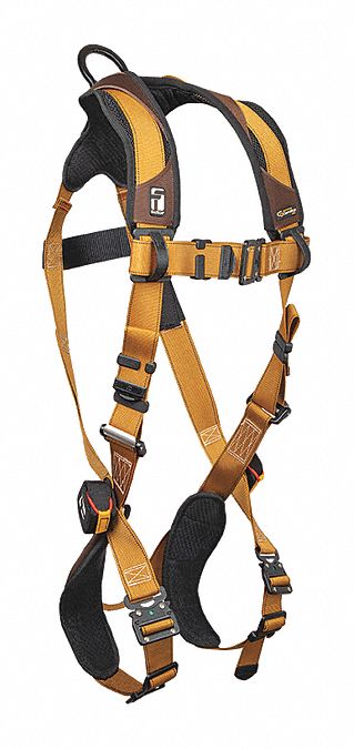 FALLTECH, Vest Harness, Quick-Connect / Quick-Connect, Full Body ...