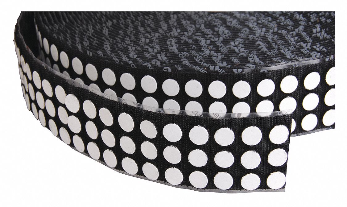 Disc, 1/2 in Overall Dia, Hook-and-Loop Fastener - 55MP95|.5VCKM72 ...