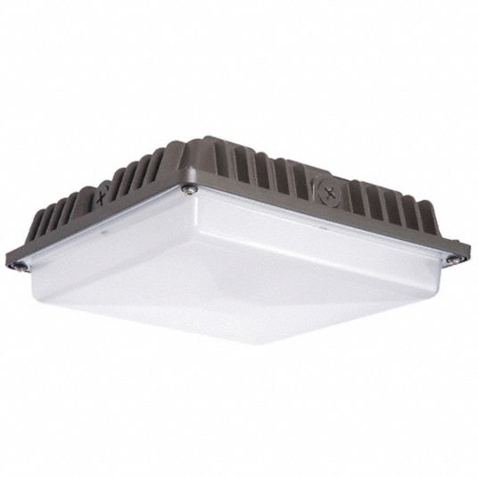 LED, 4,735 lm, Low-Profile Canopy Light - 55MR22|GC40-NW-G1-SM-5-8-BZ ...