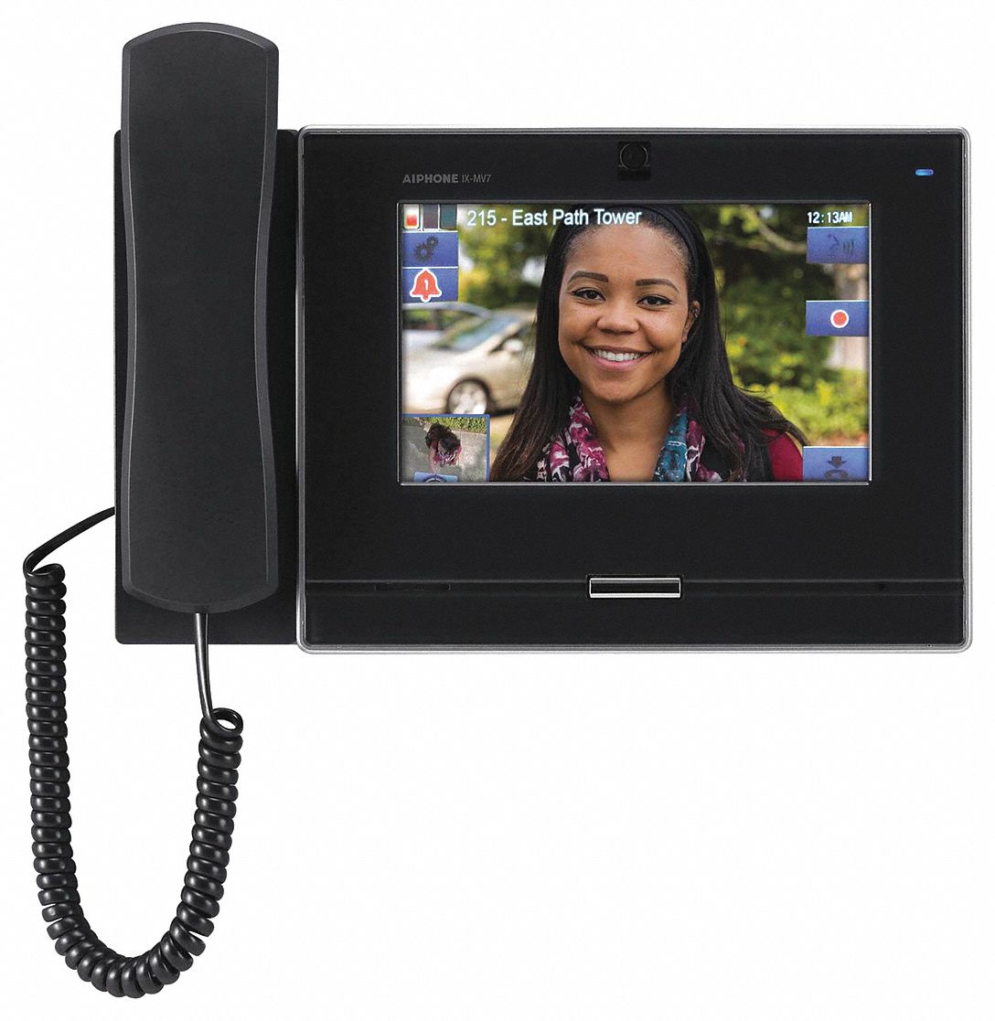 AIPHONE, 8 5/8 in Ht, 11 in Wd, Video Master Station - 55MR50|IX-MV7-HB ... AIPHONE, 8 5/8 in Ht, 11 in Wd, Video Master Station - 55MR50|IX-MV7-HB ...