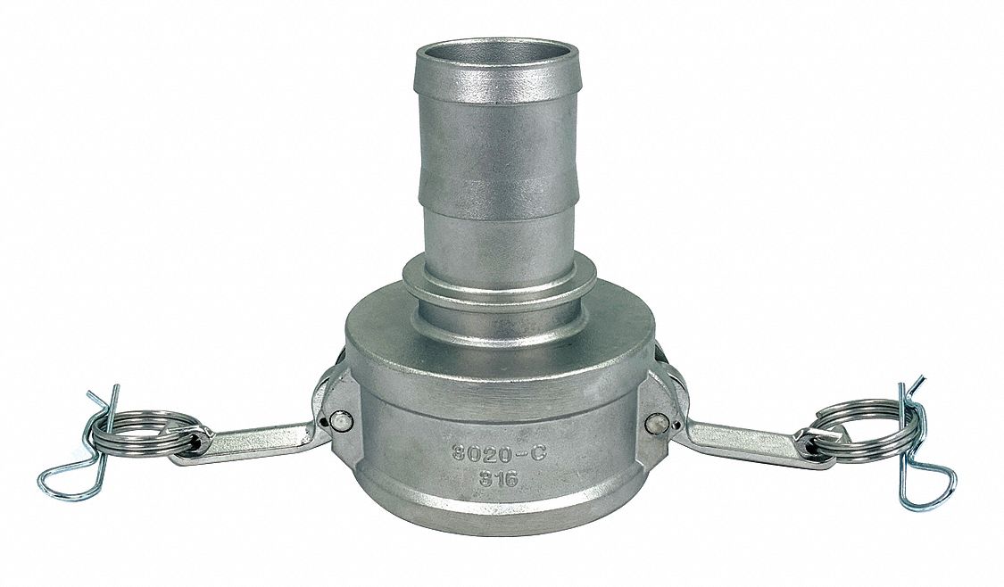 3 in Coupling Size, 125 psi Max. Working Pressure @ 70 F, Cam and ...