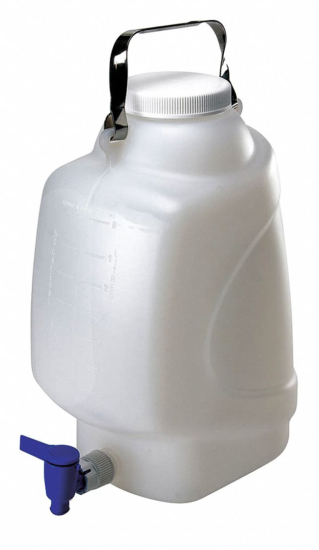 10 L Capacity - mL, 2.64 gal Capacity - oz, Carboy - 55NH27|7300010 ...