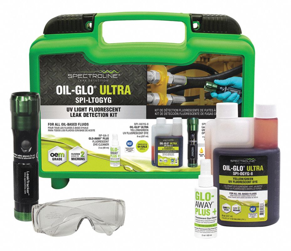 SPECTROLINE Kit de Detección de Fugas , Lámpara LED UV - Kits UV ...