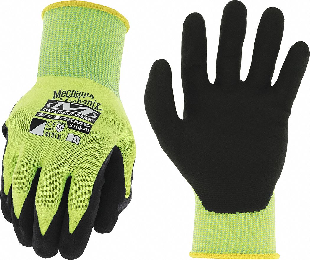 MECHANIX WEAR, XL, Smooth, Coated Gloves - 55NL18|S1DE-91-010 - Grainger