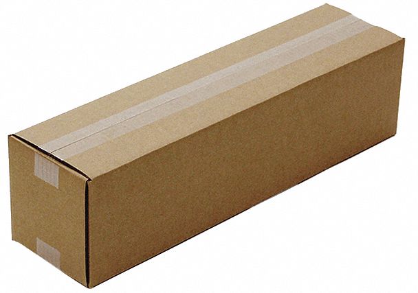 GRAINGER APPROVED Shipping Box, Long, Single Wall, 24x12x12 in Inside ...