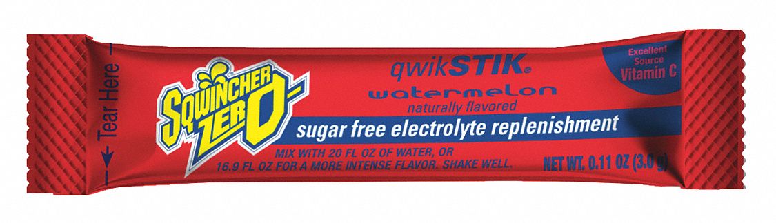 SQWINCHER, Watermelon, Single-Serve, Sports Drink Mix - 55NV83 ...