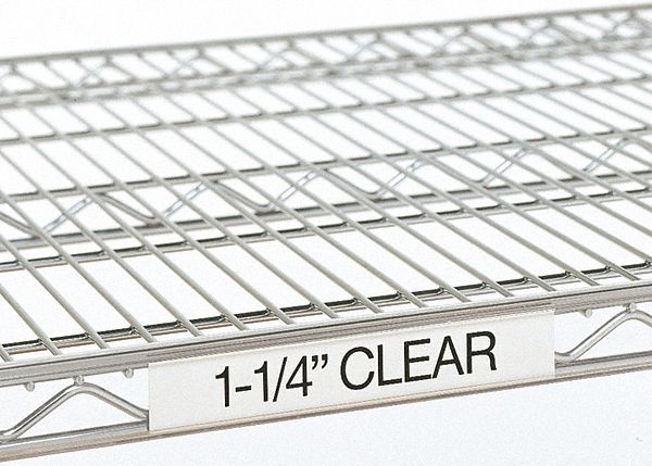 INSTOCK, 13 in x 1 1/4 in, Clear, Label Holder - 55NY54|GR9990CL1 ...
