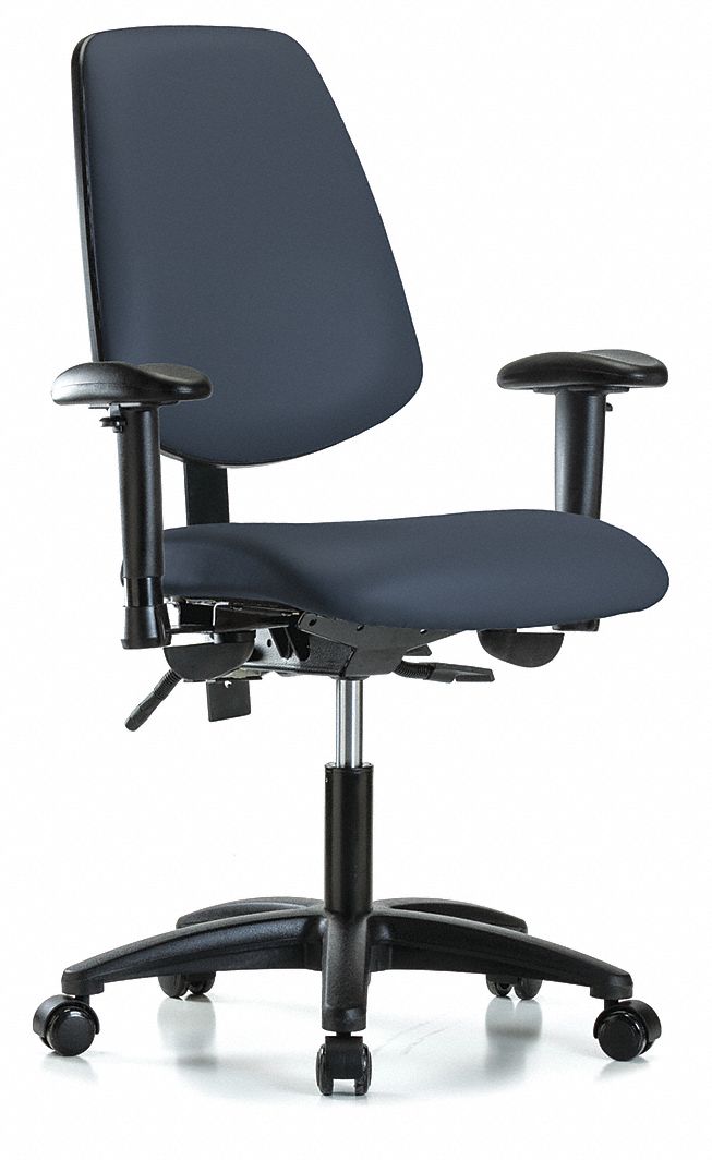 Vinyl, Arms Included, Cleanroom Chair - 55PA31|GRVDHCH-MB-RG-RC-8582A1 ...