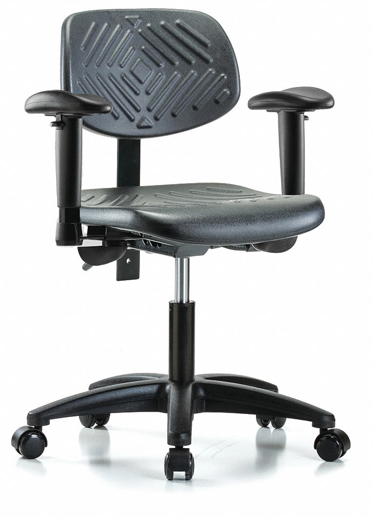 Polyurethane, Arms Included, Cleanroom Chair - 55PA33|GRPDHCH-RG-RCA1 ...