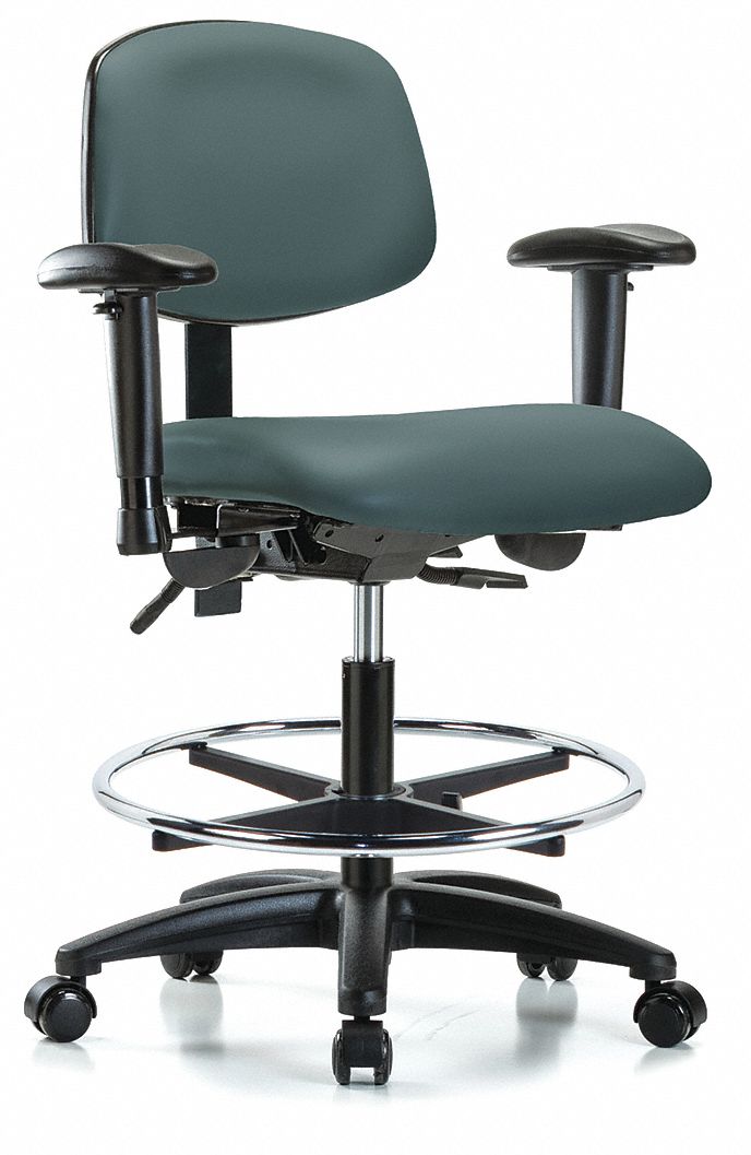 Vinyl, Arms Included, Cleanroom Chair - 55PA40|GRVMBCH-RG-CF-RC-8546A1 ...