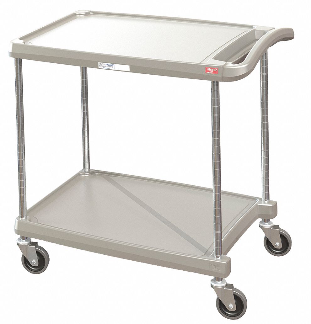 40 1/4 in Overall Lg, 27 3/4 in Overall Wd, Laboratory Utility Cart ...
