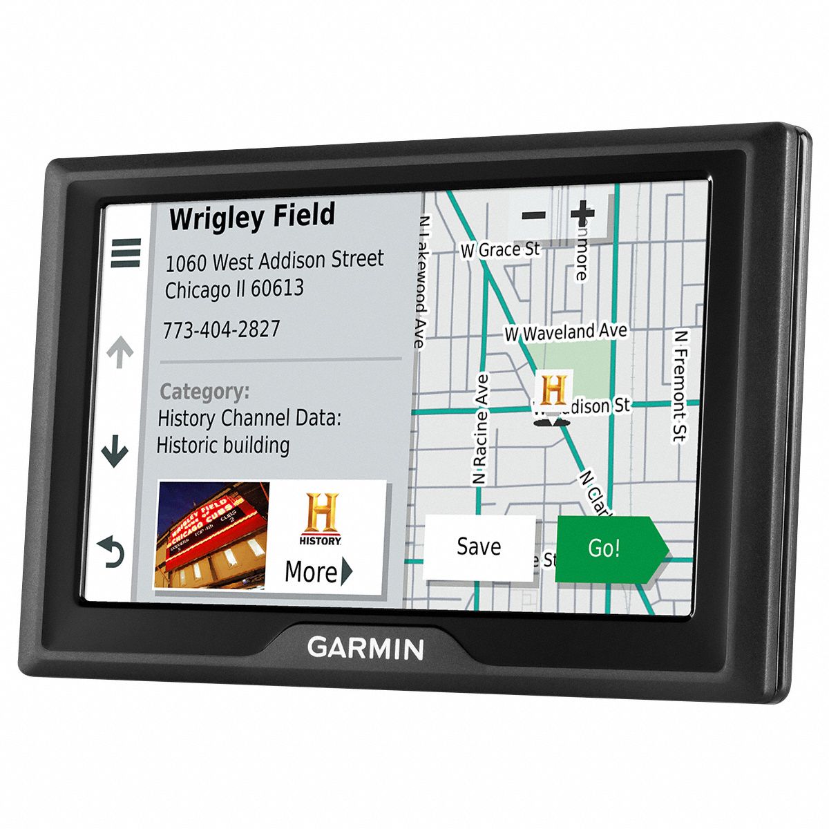 GARMIN GPS Navigation System: Suction Cup, LCD, 2 1/2 in Display Ht, 4 ...
