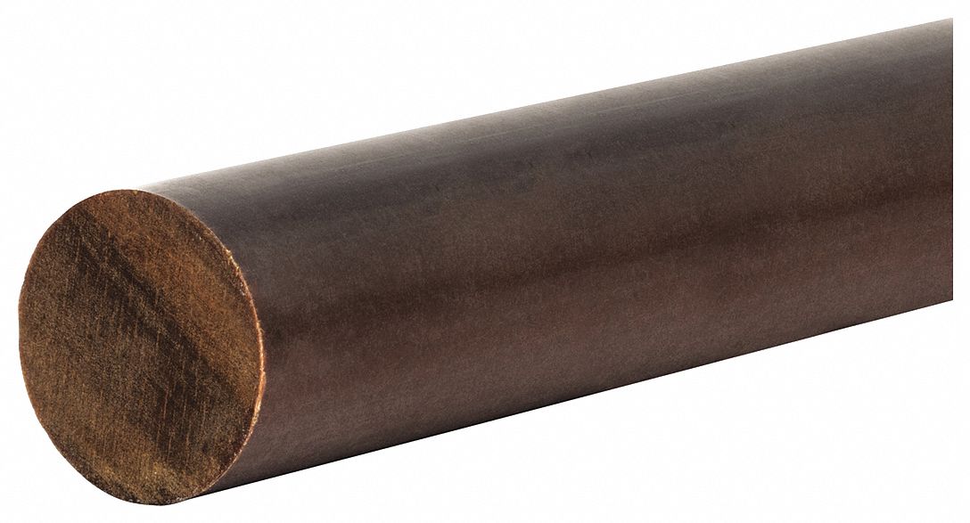 GRAINGER APPROVED Rod Stock, Garolite LE, Standard Grade, 2 ft Plastic ...