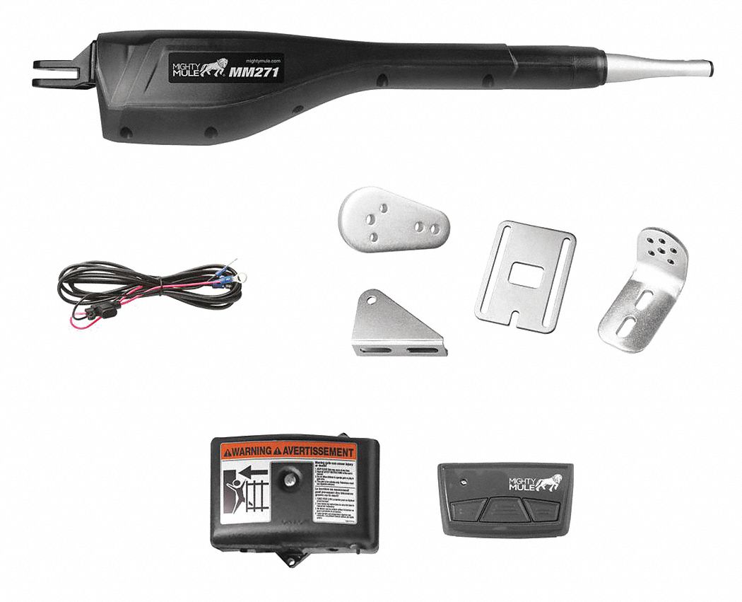 MIGHTY MULE, Single Swing, Battery, Swing Gate Operator Kit - 55PK20 ...
