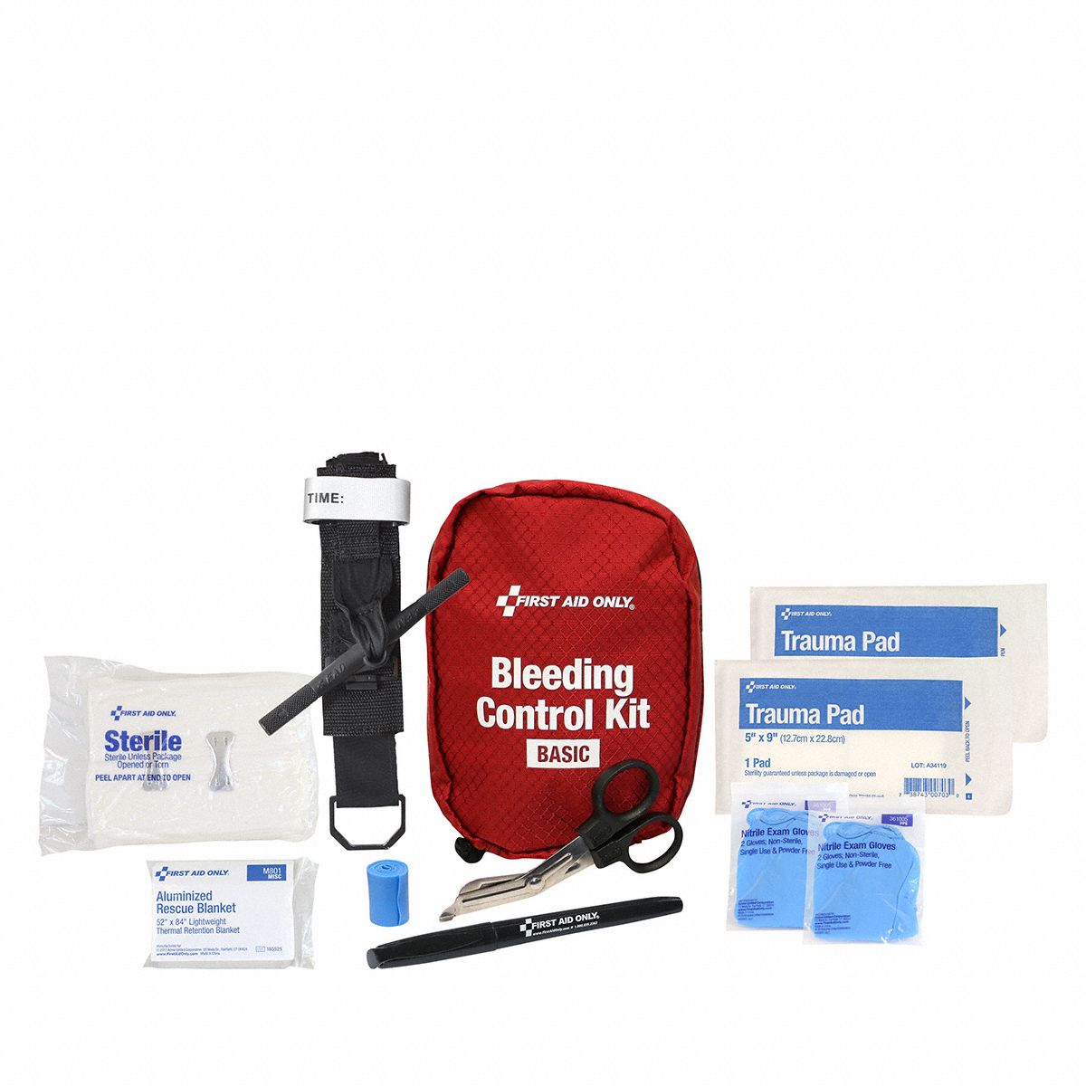 FIRST AID ONLY, EMS/Trauma/Response, 13 Components, Stop Bleed Kit ... FIRST AID ONLY, EMS/Trauma/Response, 13 Components, Stop Bleed Kit ...