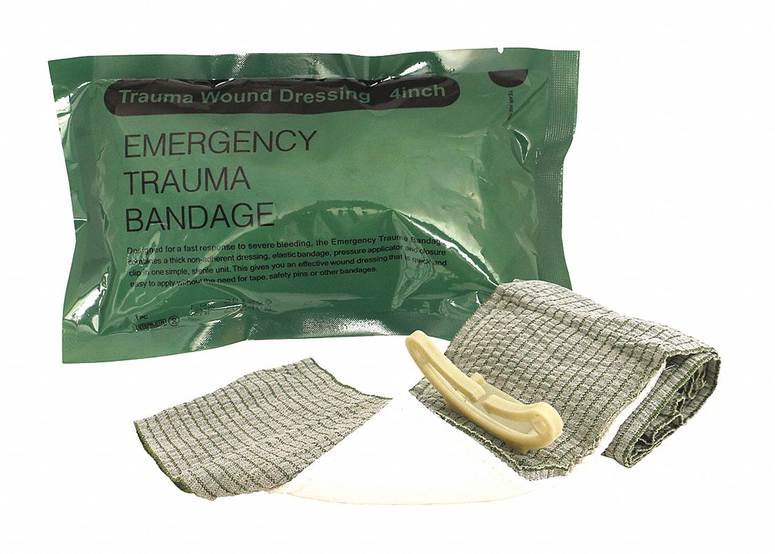 FIRST AID ONLY, 8 in Dressing Lg, 4 in Dressing Wd, Bandage - 55PK51 ...