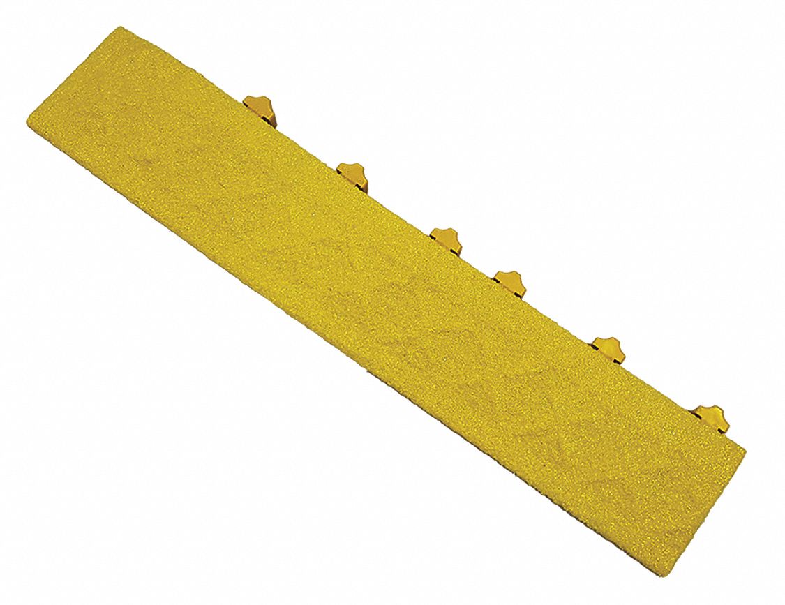 ERGO ADVANTAGE Interlocking Mat Edging, 2 PK - 55PK62|AM6-Y - Grainger