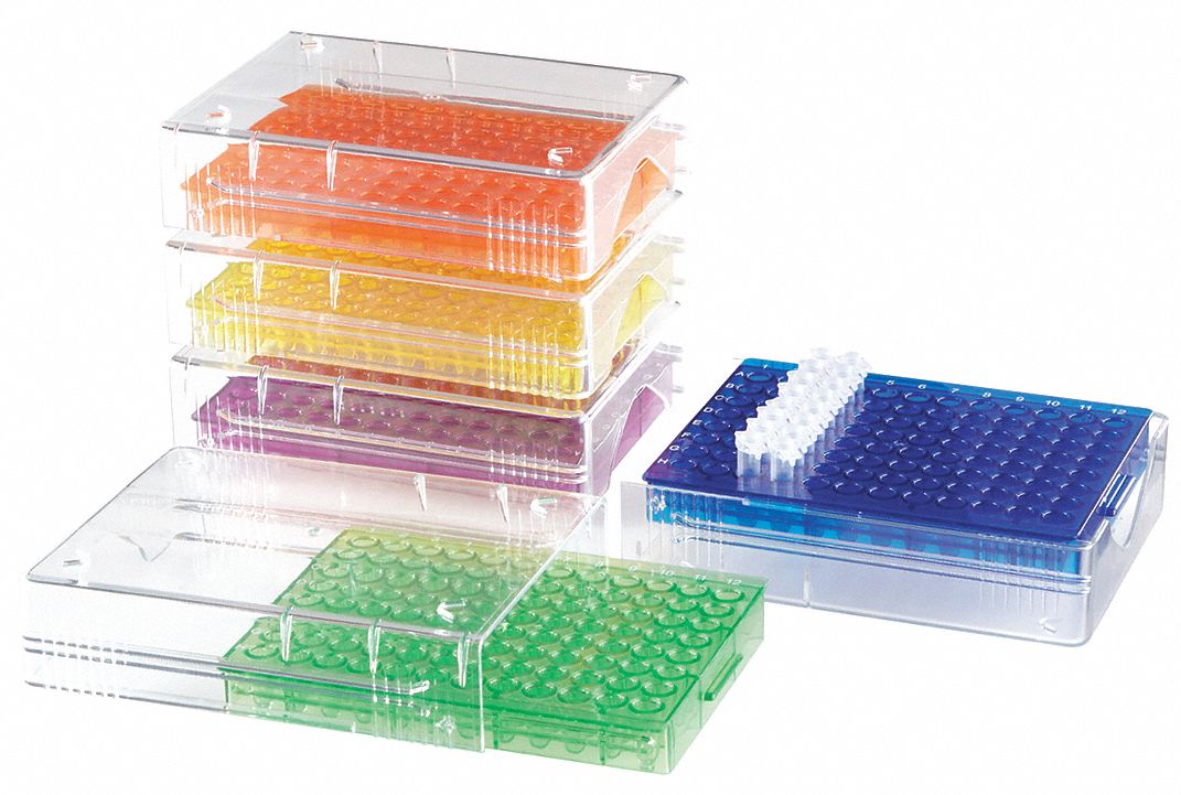 Polycarbonate (Lid), Multicolor, Tube Rack - 55PR92|120538 - Grainger