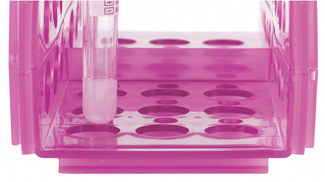 Polypropylene, Purple, Tube Rack - 55PT07|120685 - Grainger