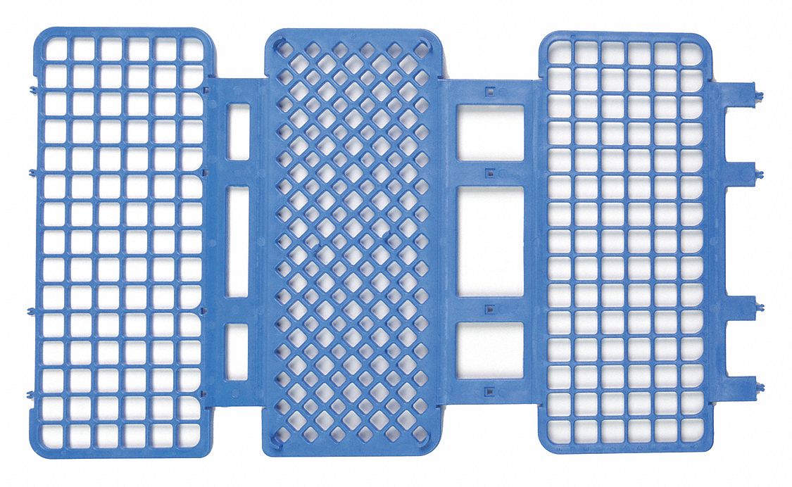 Polypropylene, Blue, Tube Rack - 55PT46|HS243073B - Grainger