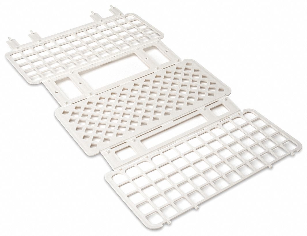 Polypropylene, White, Tube Rack - 55PT52|HS243077W - Grainger